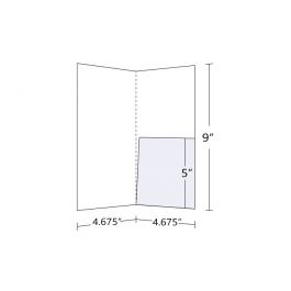 4.675x9 Pocket Folder with 5 inch right pocket