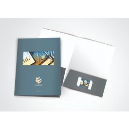 Soft Touch Laminated Presentation Folders