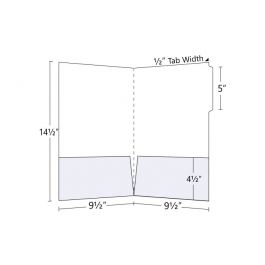 Legal Pocket Folder with 5in Tab
